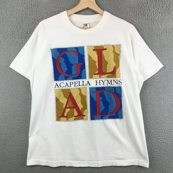 Fruit of the Loom | Shirts | Vintage Glad Band Acapella Hymns Single ...